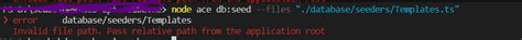 Unable To Seed Selected File · Issue 2808 · Adonisjscore · Github