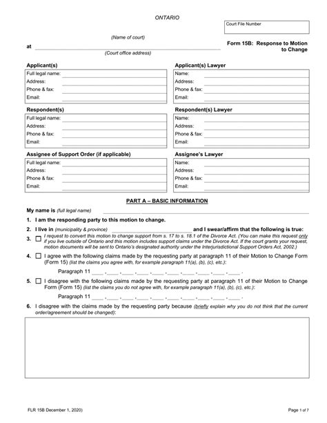 Form 15b Fill Out Sign Online And Download Fillable Pdf Ontario