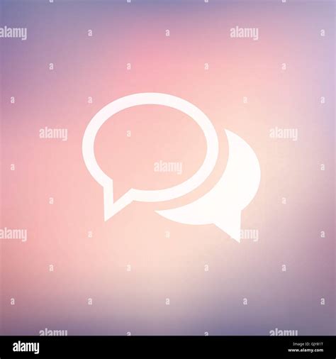 Two Overlapping Bubbles In Flat Style Icon Stock Vector Image And Art Alamy