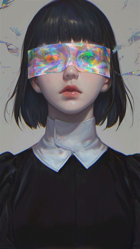 Fragments Of Perception Digital Drawing Painting Of Girl Character