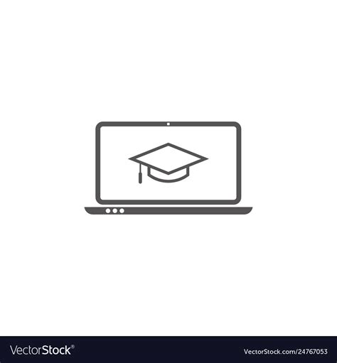 E Learning Graphic Design Template Isolated Vector Image
