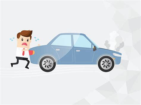 Best Pushing Car Illustrations Royalty Free Vector Graphics And Clip Art