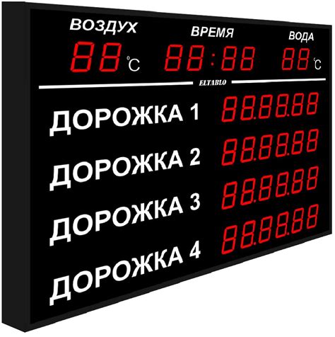 Спортивные табло для бассейна: купить по низкой цене в Москве