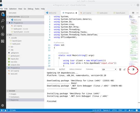 Fsi How To Display Vs Code Output Window To Side Rather Than Below