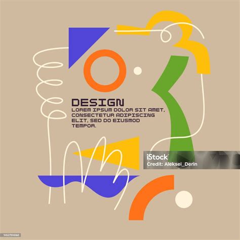 다양한 모양의 현대 기하학적 구성 디자인에 대한 일러스트레이션 추세 차트의 추상적 배경입니다 감각 지각에 대한 스톡 벡터 아트 및 기타 이미지 Istock