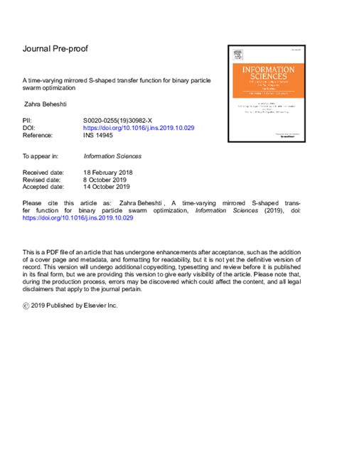 pdf a time varying mirrored s shaped transfer function for binary