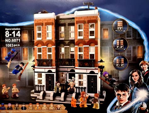 Конструктор Harry Potter Гарри Поттер "Улица Гриммо "детали:1083 ...