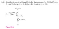Answered 5 46 Consider The Circuit In Figure Bartleby