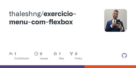 Github Thaleshngexercicio Menu Com Flexbox