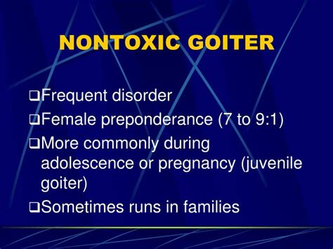 Ppt Simple Nontoxic Goiter Diffuse And Multinodular Powerpoint