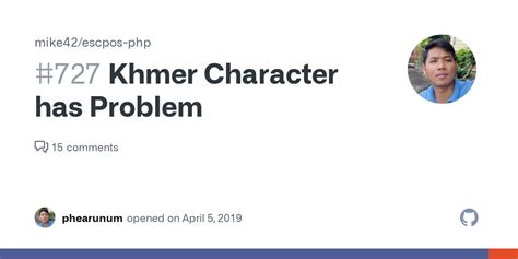 Khmer Character Has Problem · Issue 727 · Mike42escpos Php · Github