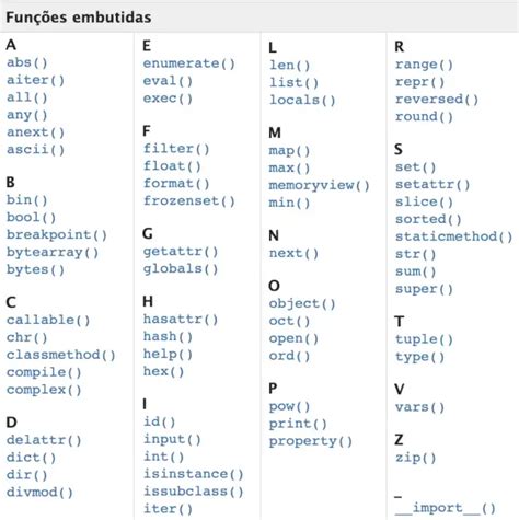 Série Funções Embutidas Python