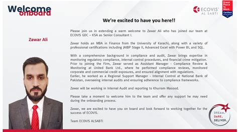 zawar ali on linkedin thank you ecovis saudi arabia ecovis al sabti