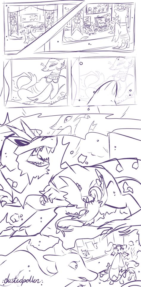 Rule 34 Absurd Res Ambiguous Gender Angry Archeops Battle Comic Dustedpollen Female Feral