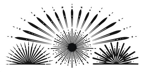 중앙에 화살표가 그려진 검의 그림 프리미엄 벡터