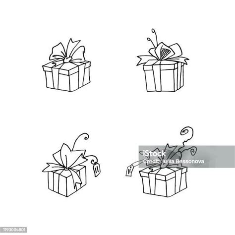 기프트 세트 선물 상자 크리스마스 새해 생일 다른 휴일 인사말 카드 달력 인쇄 어린이 색칠 공부에 대한 간단한 그림 손으로 그린