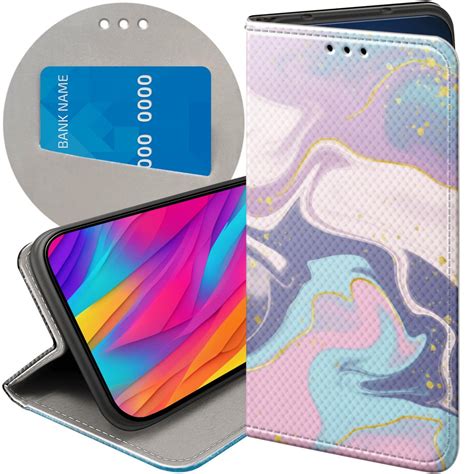 ETUI Z KLAPKĄ DO XIAOMI REDMI T POCO M WZORY PASTELE ILUSTRACJA KOLORY Xiaomi Sklep