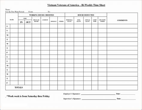 Excel Timesheet Template For Multiple Employees