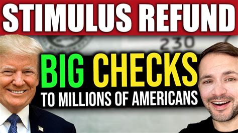 Trumps Stimulus Refund Checks For Millions Of Americans Youtube