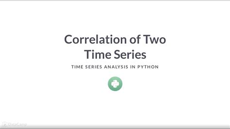 Python Tutorial Correlation Of Two Time Series Youtube