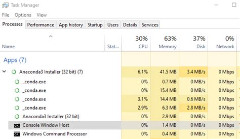 Install Anaconda With Bit Installer For Windows Hangs When Extracting Anaconda