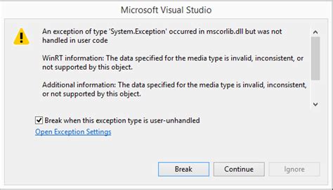 C Windows 81 Bing Speech Recognition Control Invalid Media Type