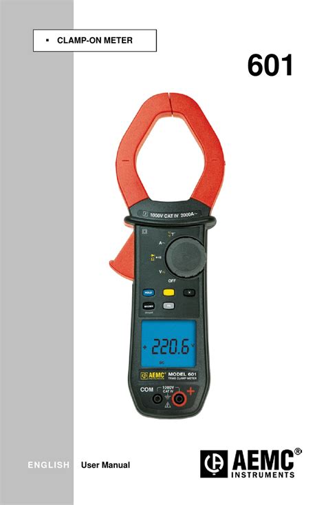 AEMC 601 USER MANUAL Pdf Download ManualsLib