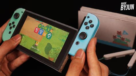 박스로 만든 닌텐도 스위치 동숲 에디션 Making Nintendo Switch With Cardboard Youtube