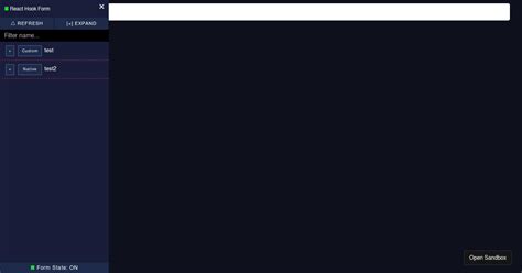React Hook Form Js Forked Codesandbox