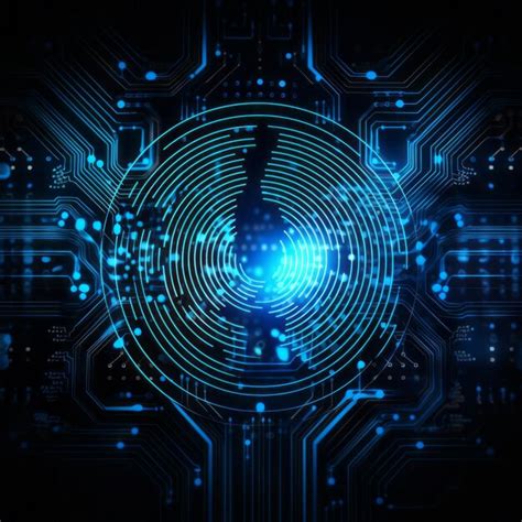 Premium Ai Image Dynamic Cyber Fingerprint Showcases Evolving