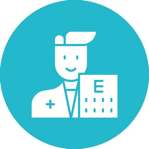 Premium Vector Optometrist Male Flat Illustration