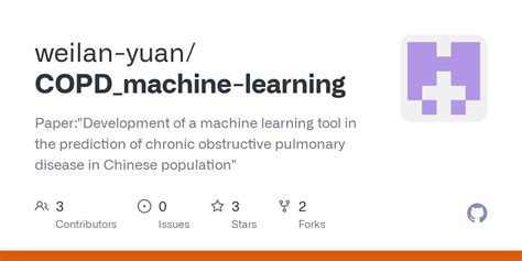 github weilan yuan copd machine learning paper development of a