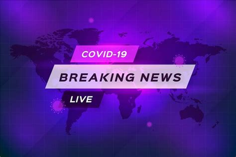 Free Vector Live Breaking News Regarding Coronavirus