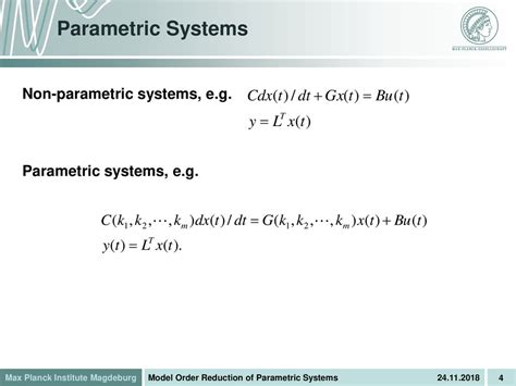 Model Order Reduction For Parametric Systems Ppt Download