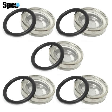 5pcs 18mm Motorcycle Bike Brake Master Cylinder Reservoir Sight Glass