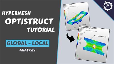 Hypermesh Optistruct Tutorial [global Local Analysis] Youtube
