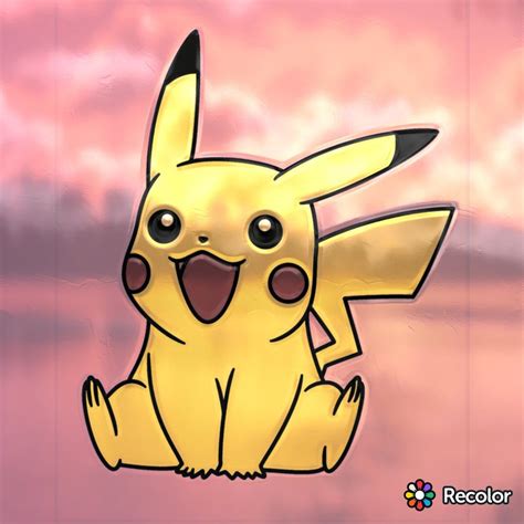 Pikachu Pikachu Recolor Fictional Characters