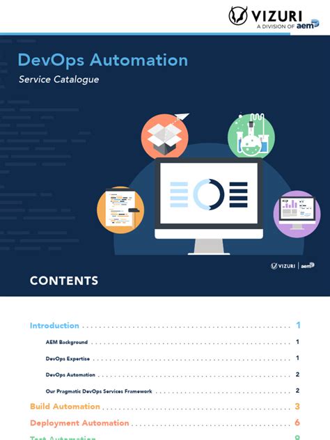 Vizuri Devops Service Catalogue Pdf