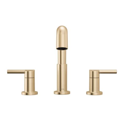 Two Handle Widespread Pull Down Bathroom Faucet In Champagne Bronze