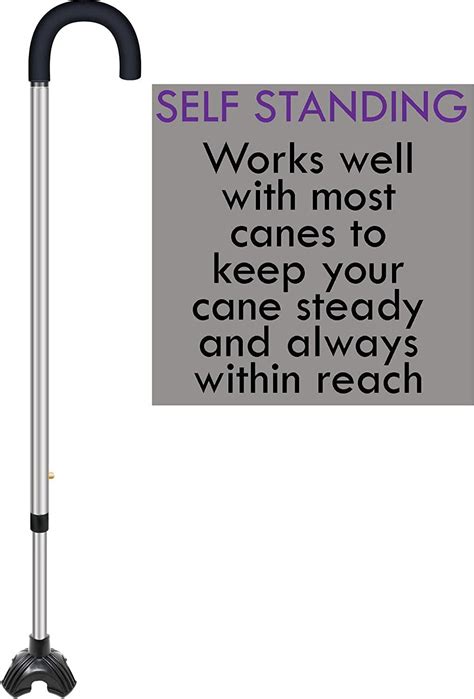 Standing Quad Cane Tip Universal Quadruple Tripod Replacement For