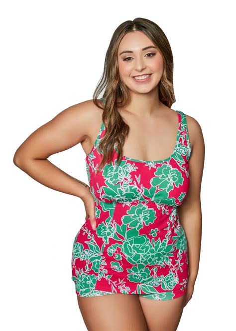 Strawberry Fields Tank Underwire Tankini Top Genevieve Swimwear