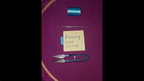 Aari Class Day 9 Herringbone Stitch Youtube