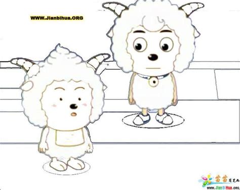 喜羊羊与灰太狼城堡简笔画 简笔画图片大全 普车都