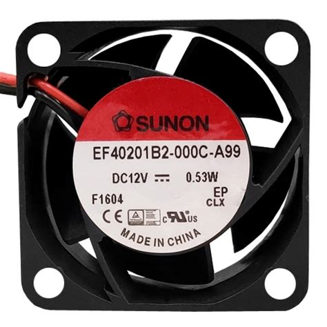 Sunon EF B C A DC V W Wires Wires Wires Axial Cooling Fan FanDevice