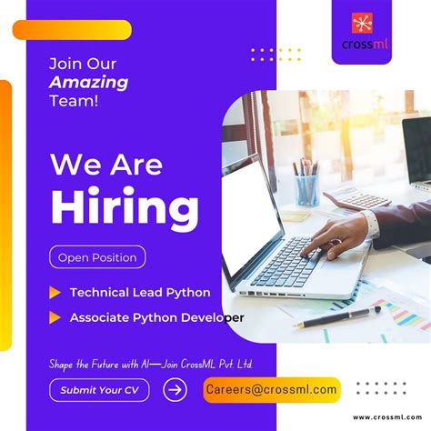 Pythonprogramming Aiinnovation Pythondeveloper Artificialintelligence Techcareers Aijobs