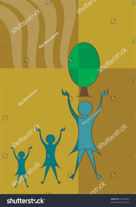 Concept Art People Tree Stock Vector Royalty Free 13464382 Shutterstock