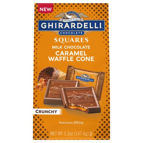 Ghirardelli Milk Chocolate Caramel Waffle Cone Squares Brookshires