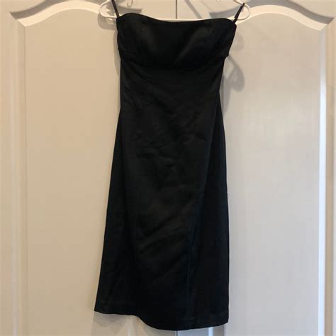 Bebe Strapless Sexy Satin Dress Gem