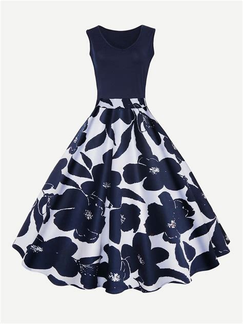 Kleid Mit Blumenmuster Vintage Kleider Kleid Blumenmuster Kleidung