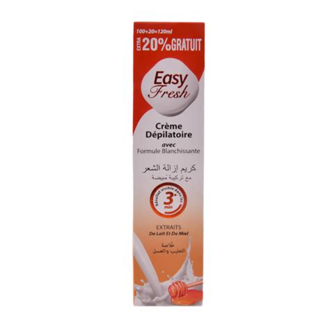 Easy Fresh Hair Removal Cream Milk And Honey 120 Ml Al Fatah